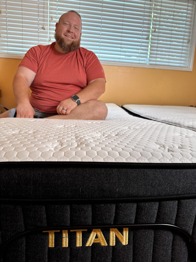 6 Weeks on a Titan Mattress: A Big Guy's Review | Chubstr